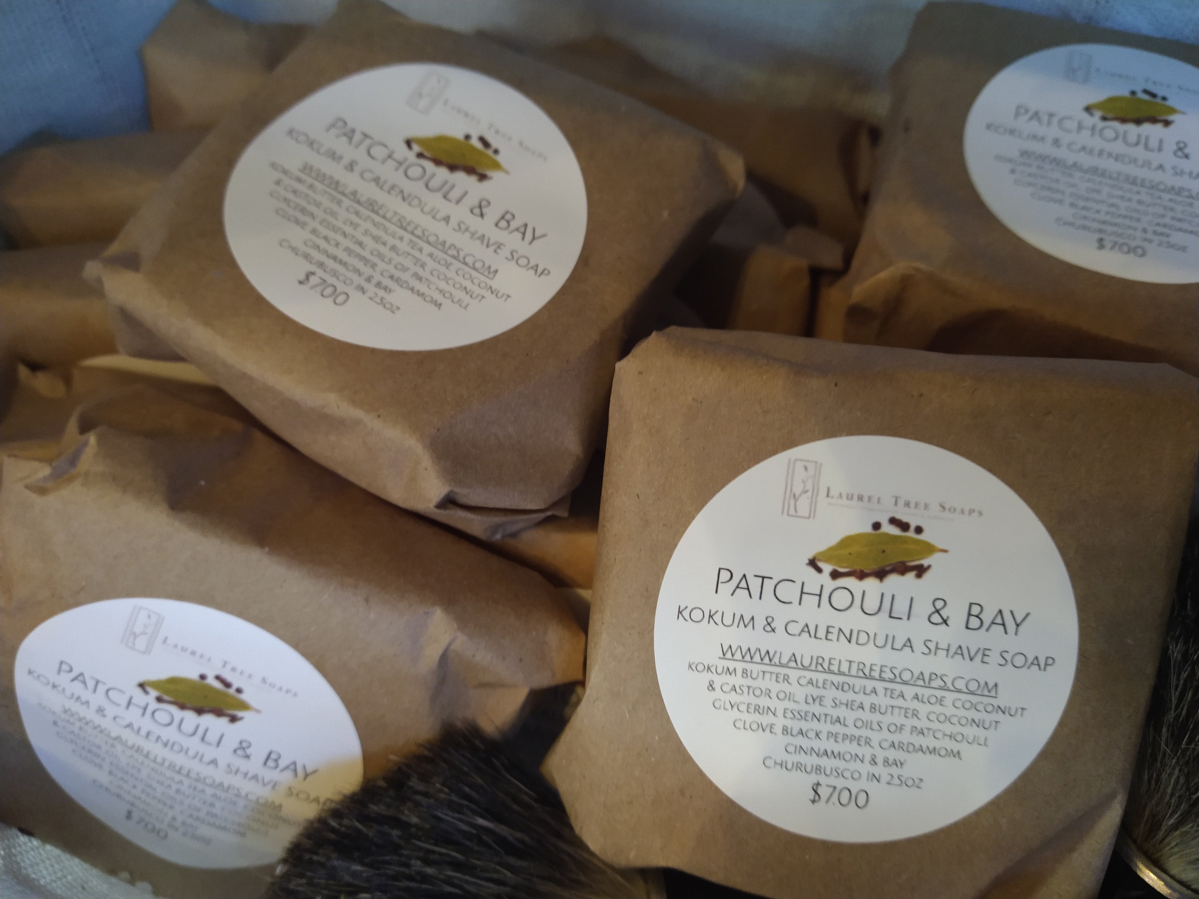 Vegan Kokum & Calendula Butter Shaving Soap-Patchouli & Bay | Laurel ...