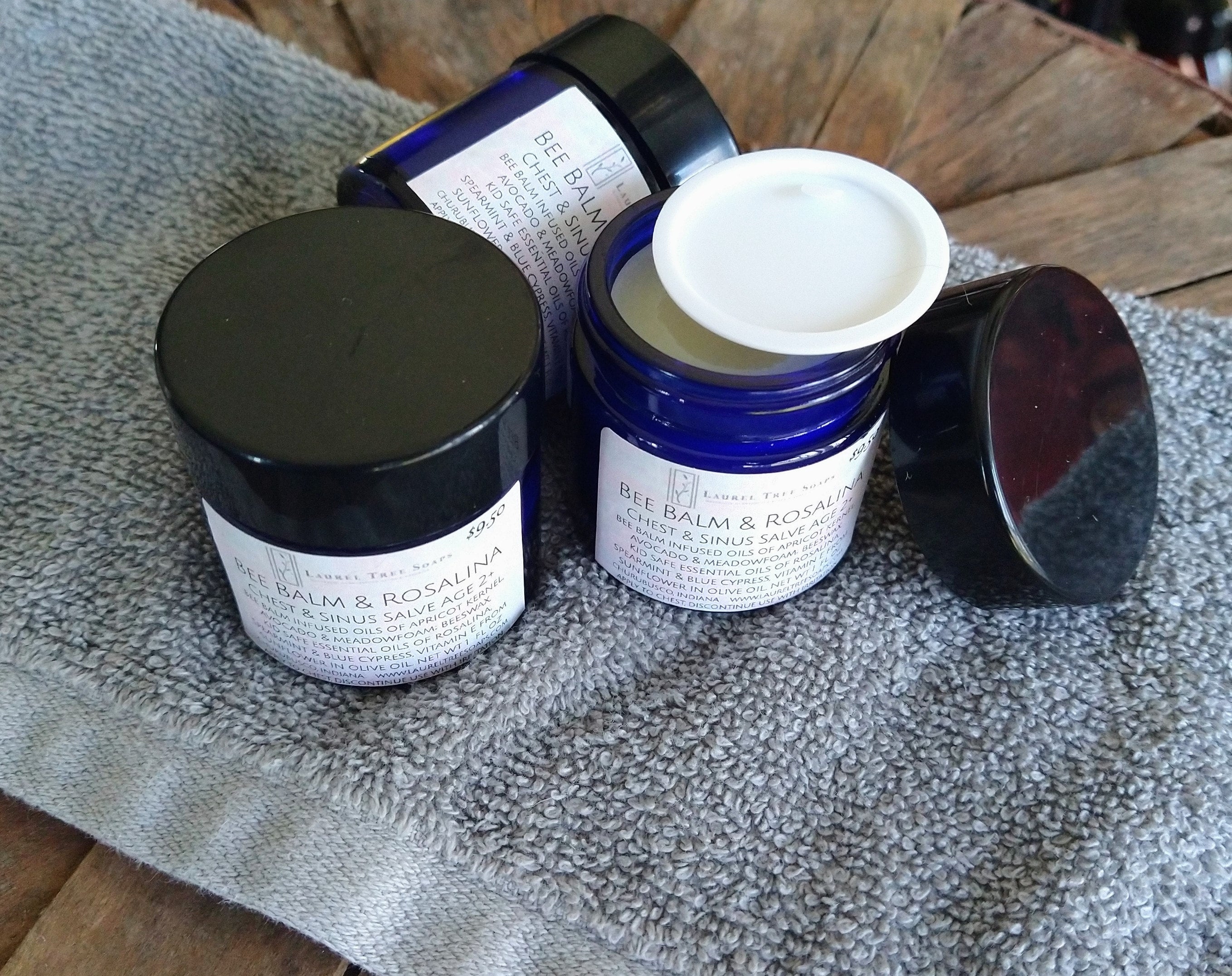Bee Balm & Rosalina Chest & Sinus Salve | Laurel Tree Soaps